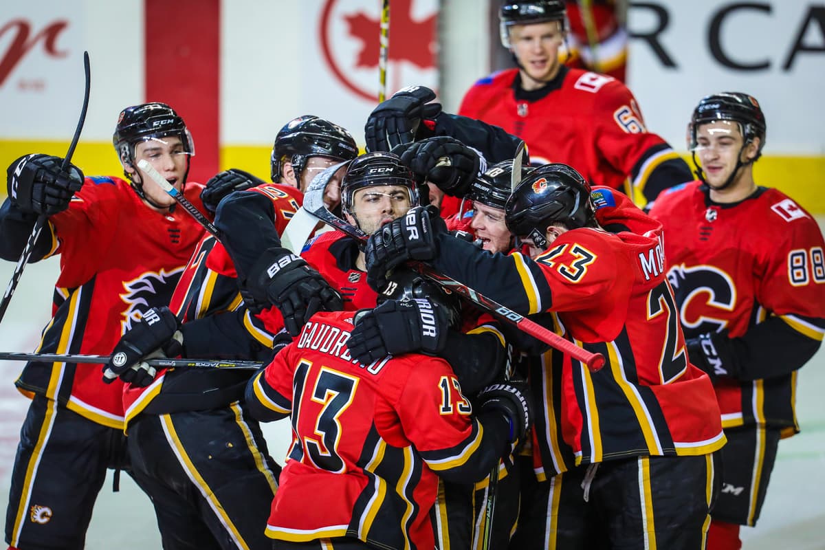 The Calgary Flames, halfway through the 2017-18 season