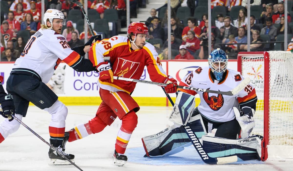 How many Calgary Flames roster spots are realistically open to young ...