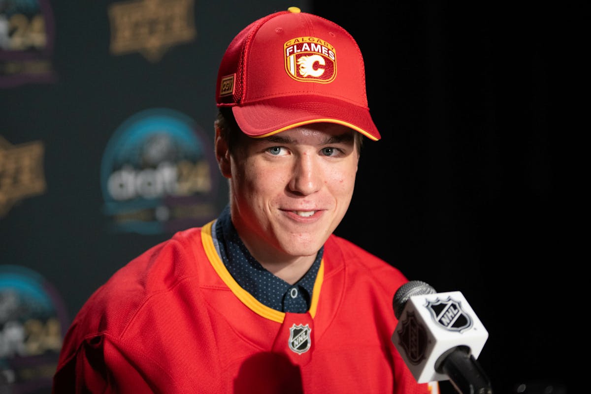 Flames prospect Matvei Gridin selected first overall by Val-d’Or in CHL ...