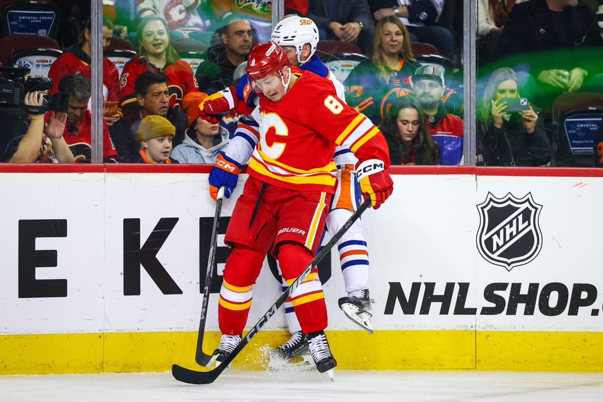 WATCH: Tyson Barrie picks up his first point as a Flame against his ...