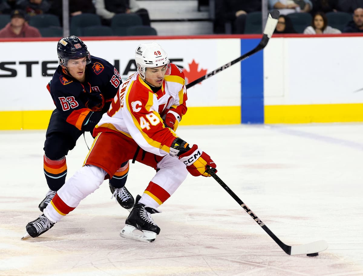 The Flames’ blueline prospects are downright fascinating