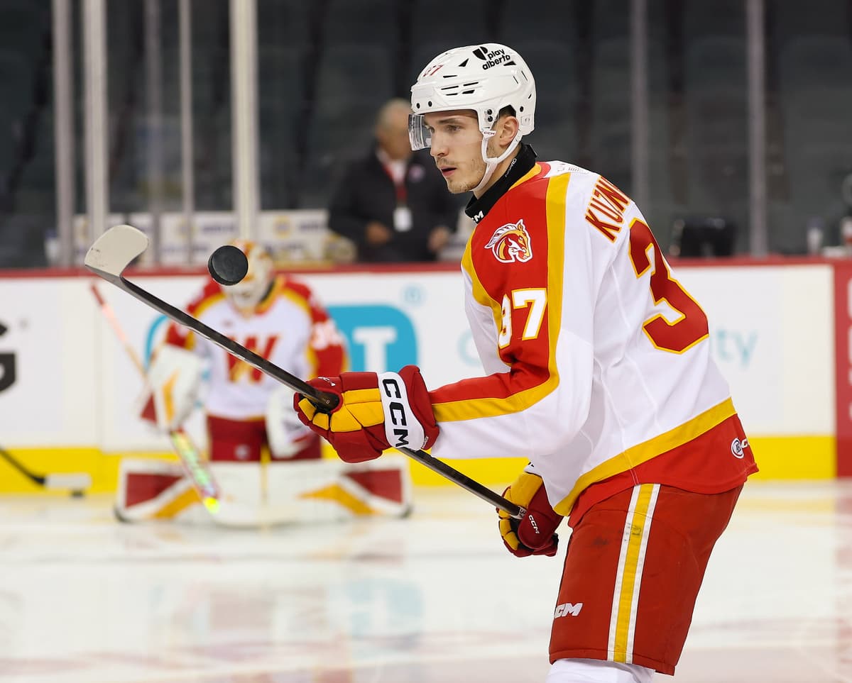 Flames recall defenceman Yan Kuznetsov from the AHL’s Calgary Wranglers