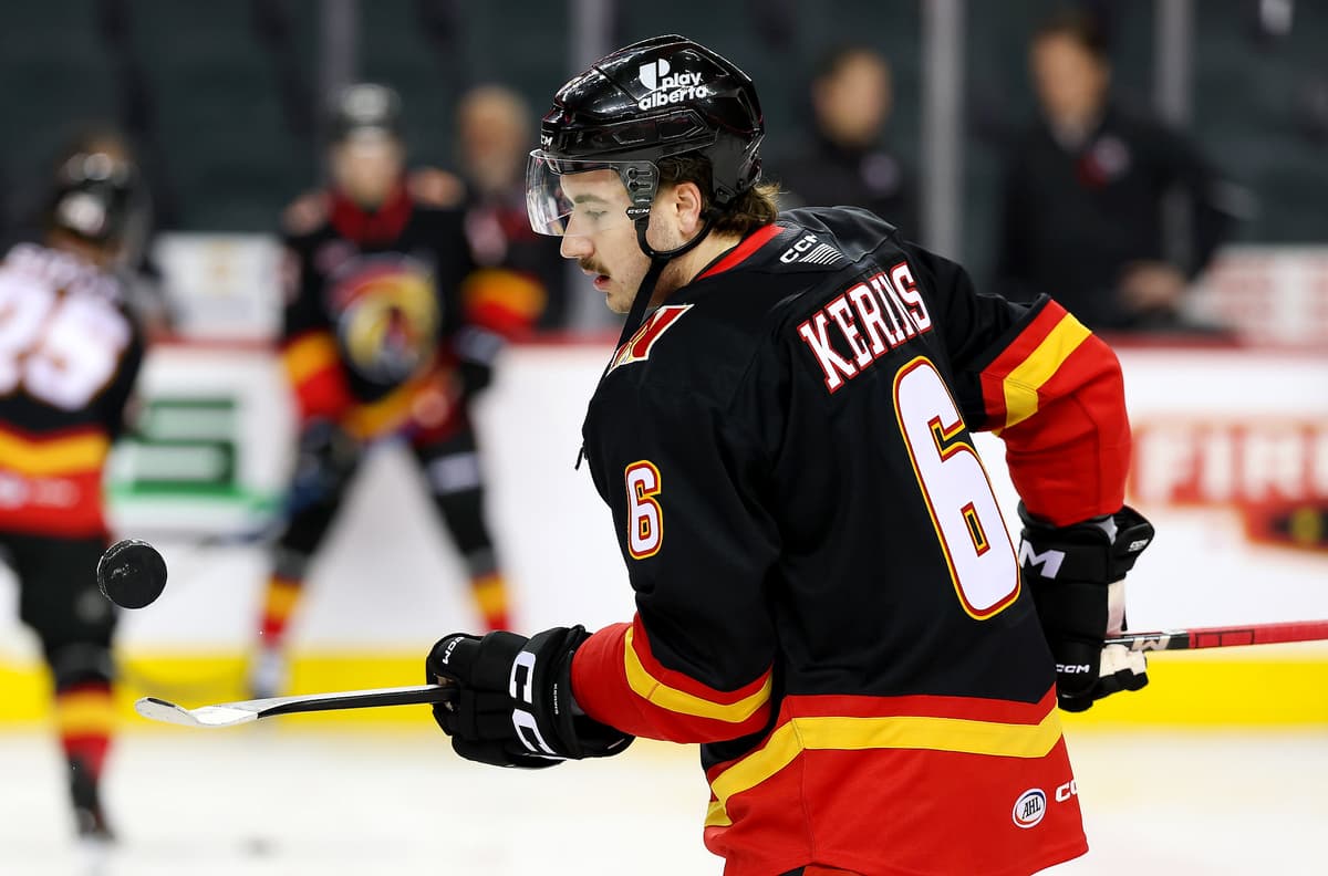 Flames call up forward Rory Kerins from the AHL’s Calgary Wranglers
